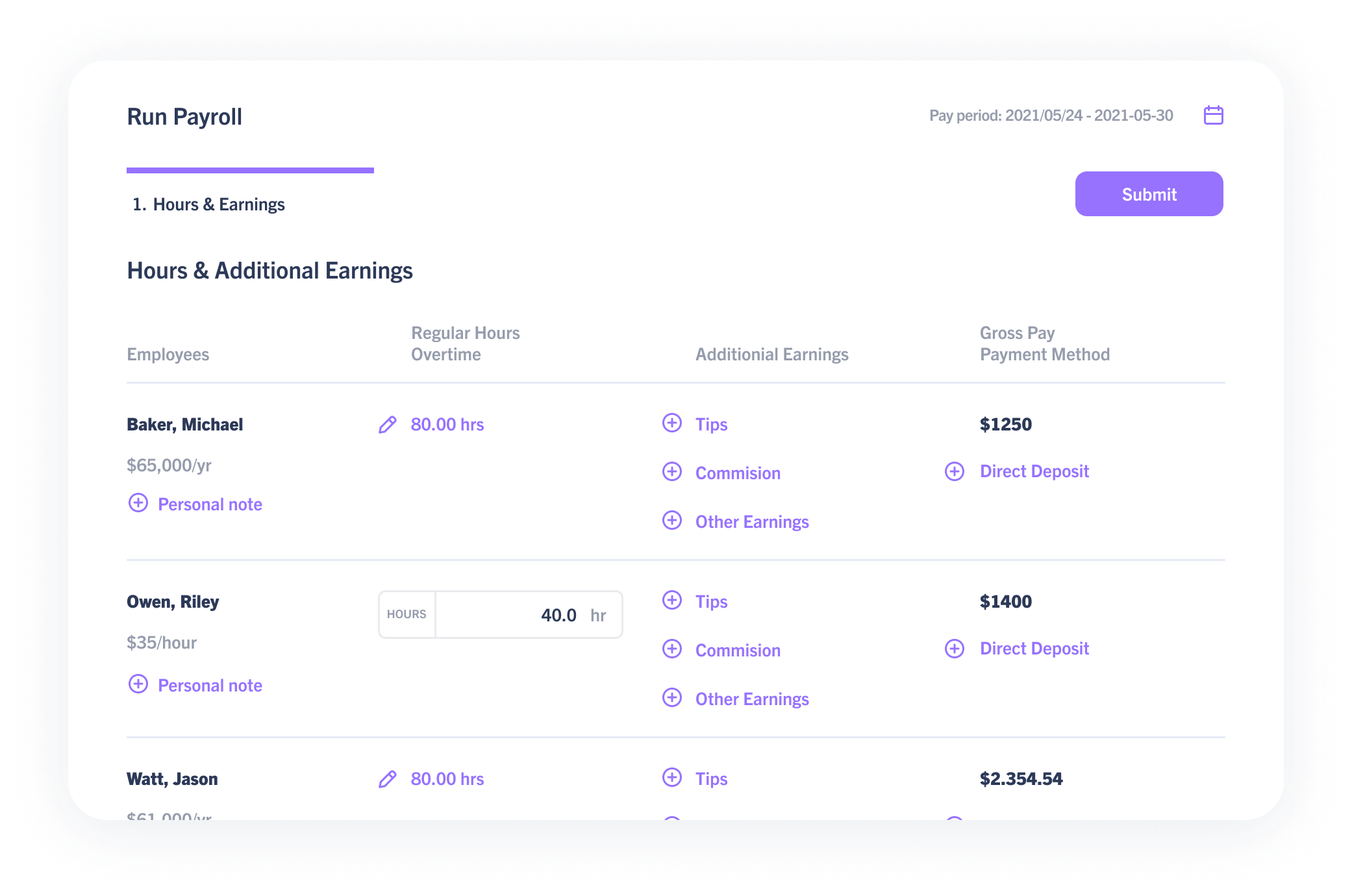 Salsa - Easy Payroll Building